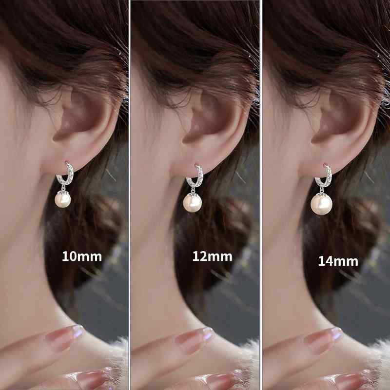 ピアス レディース シルバー999 大粒パール エレガント イヤリング ドロップ 揺れる 電気メッキ加工 高見え アクセサリー