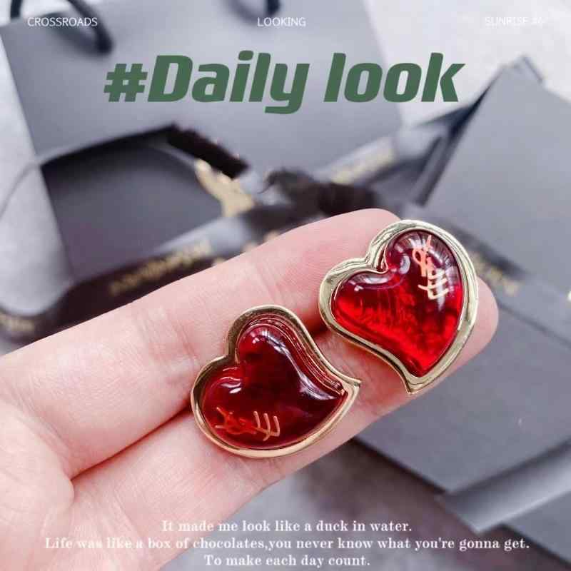 2ピアス レディース ハート ドロップ イヤリング 韓国風 イヤークリップ 女性用 アクセサリー・素材: 銅・造型: 心形・カラー: 355耳針款, 684耳夾款・流行元素: 愛心/心形・スタイル: 森系・スタイル分類: 清新甜美・製品カテ...