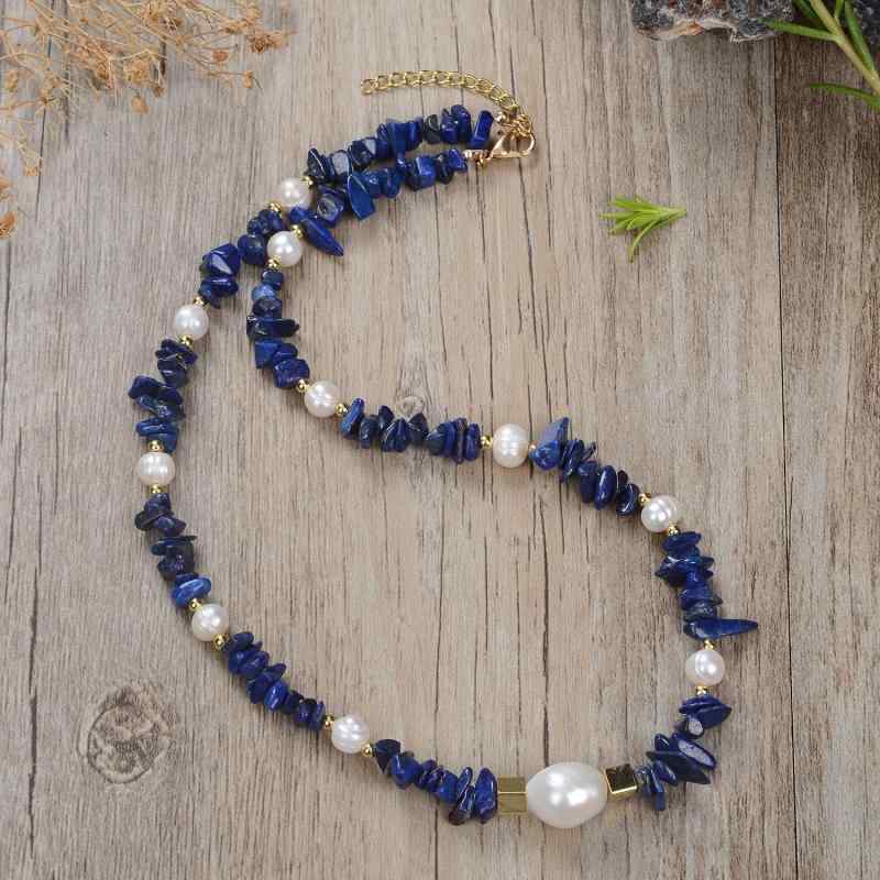 2ネックレス レディース ボヘミアン 天然石 淡水パール 個性的 おしゃれ アクセサリー ジュエリー 上品 エレガント プレゼント ギフト