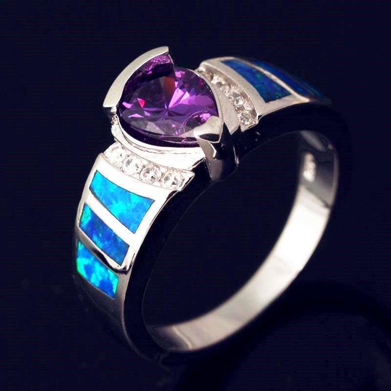 指輪 レディース オパール ジルコニア 個性的 電気メッキ加工 魅力的な 女性用