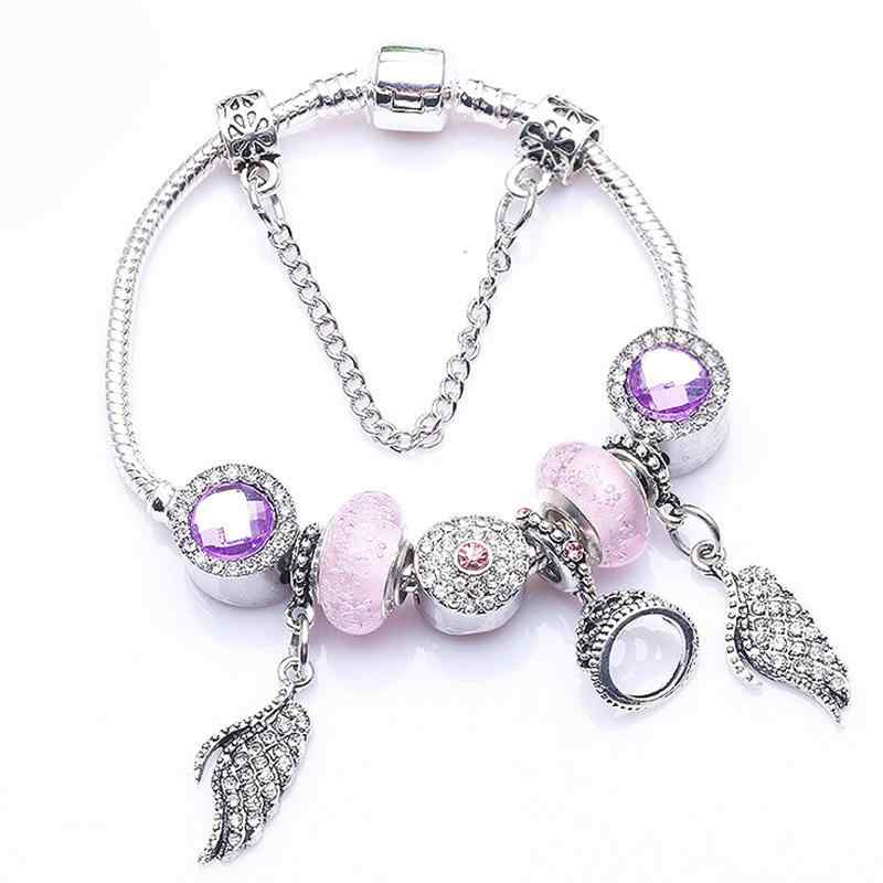 ブレスレット レディース 翼 ペンダント ヨーロッパ 魅力 クラウン ストリート ファッション アクセサリー