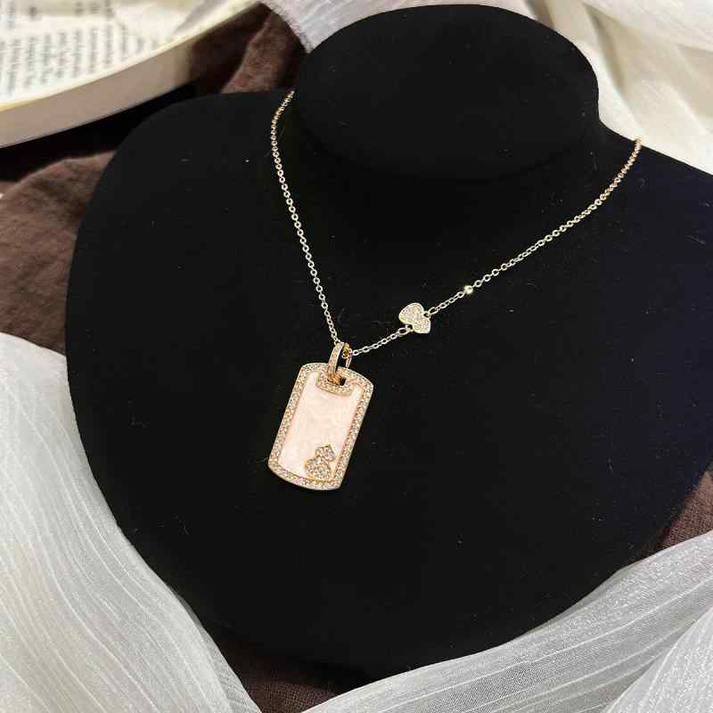 ネックレス レディース 高品質 葫芦モチーフ ペンダント キュービックジルコニア 锁骨チェーン アレルギー対応 お洒落 かわいい普段使い 結婚式 パーティー