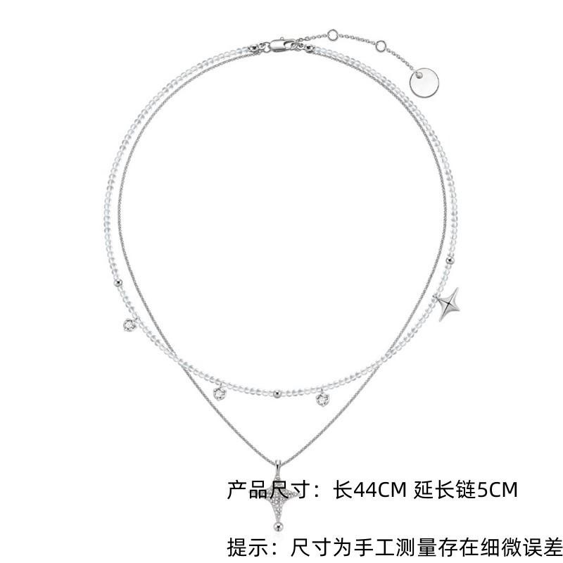 ネックレス レディース 高級感 星 鎖骨 ペンダント オリジナル デザイン ラッキーアイテム アクセサリー