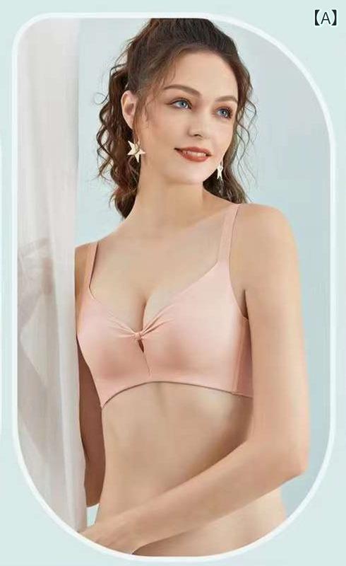 ブラジャー Bカップ 春夏 薄手 セクシー 谷間 接触冷感 通気性 快適