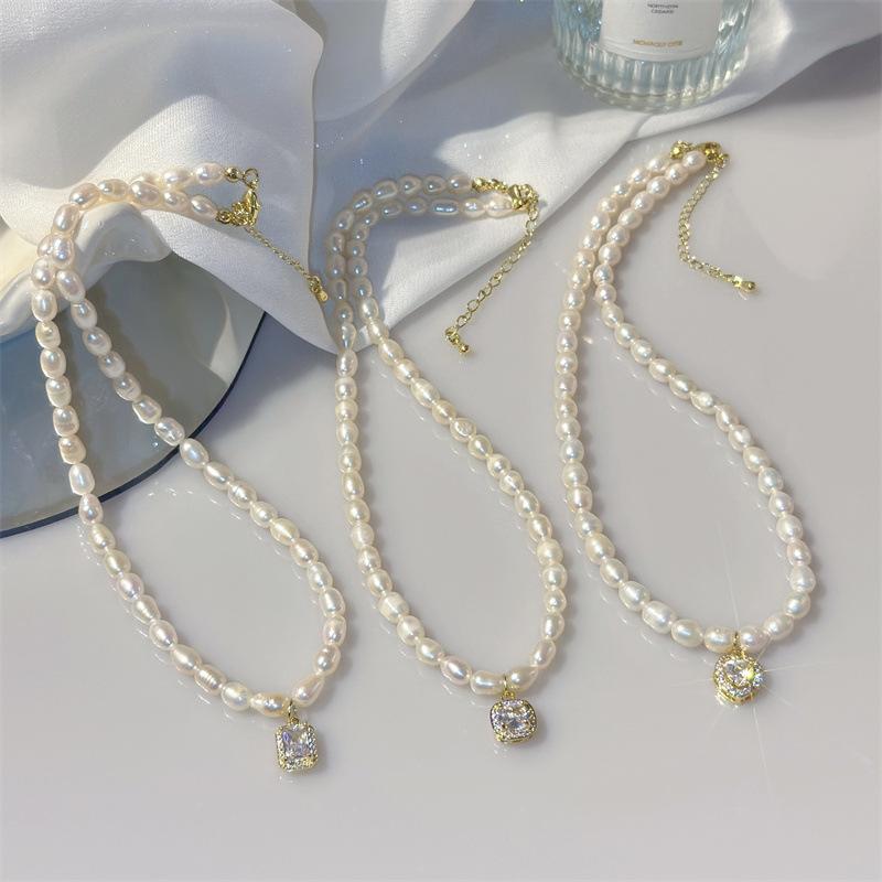 ネックレス レディース 淡水パール ハート ペンダント チョーカー レトロ 高級感 アクセサリー 上品