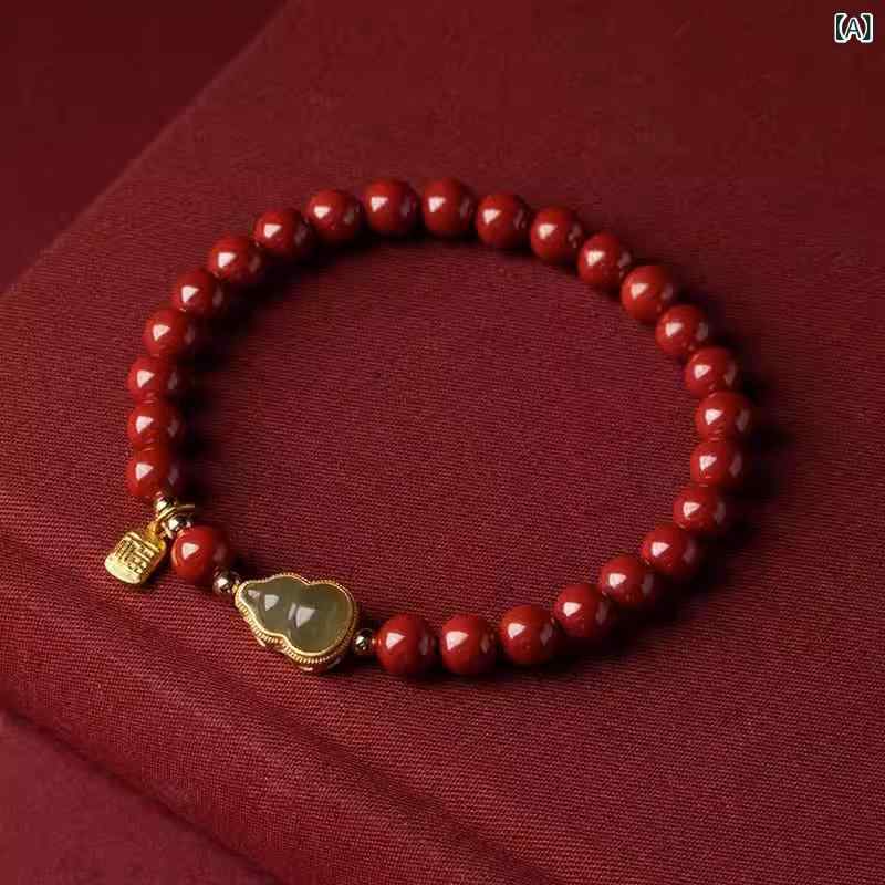 ブレスレット レディース 福禄 葫芦 ヒョウタン レトロ バングル ハンドメイド アクセサリー お守り 開運 ギフト