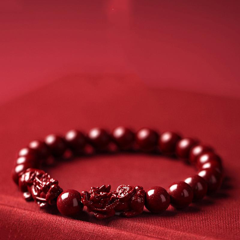 ブレスレット レディース メンズ 紫金砂 貔貅 原石 原矿