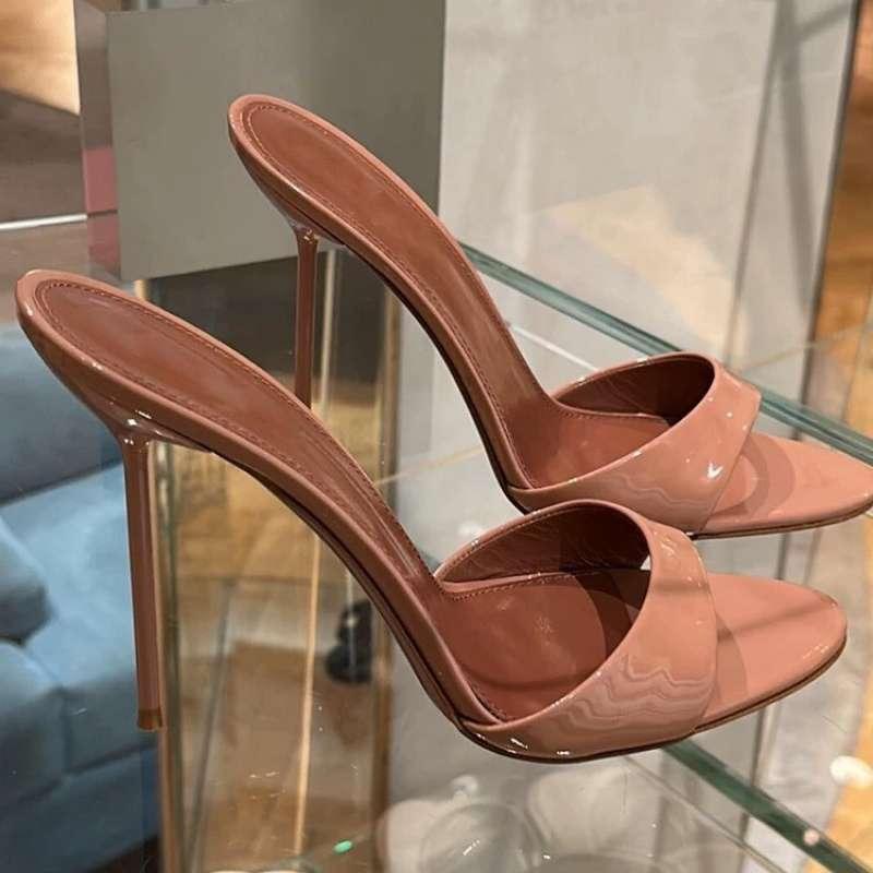 サンダル レディース 細ヒール ポインテッドトゥ ミュール ヌーディー 華奢見え セクシー きれいめ 大人 上品 エレガント 歩きやすい 脱げにくい 春夏