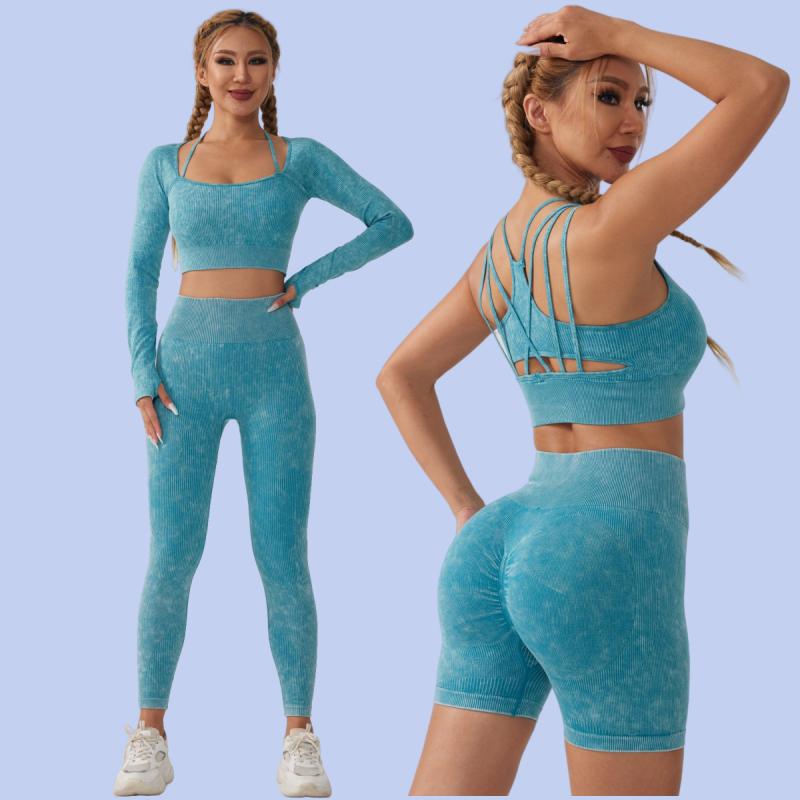 セットアップ レディース ニット リブ セクシー トップス ハイウエスト ヨガパンツ 伸縮性 スポーツ ウェア 上下 部屋着 普段使い