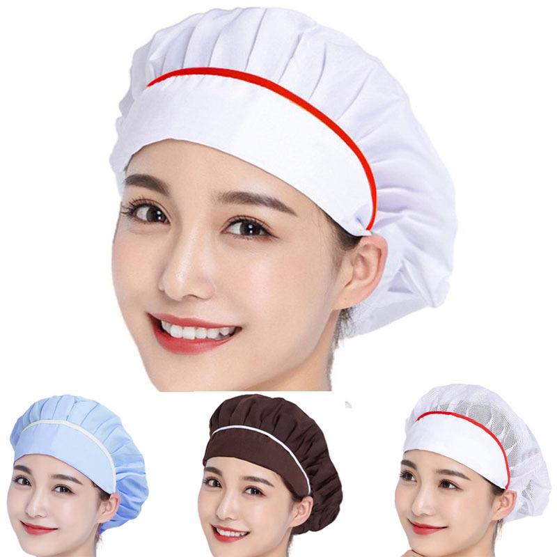 帽子 男性用 女性用 厨房 食品工場 餐饮用 衛生キャップ 抜け毛防止 調理用帽子・性別: 男女兼用・カテゴリ: 平頂帽・素材: 涤棉・適合シーズン: 夏季, 冬季, 春季, 秋季・在庫: 有・カラー: 白赤縁, 白オレンジ縁, 白白縁, ...