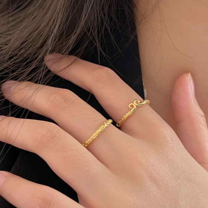 指輪 メンズ シルバー925 孫悟空リング 金箍棒リング 緊箍咒リング ブラック ラッキーアイテム