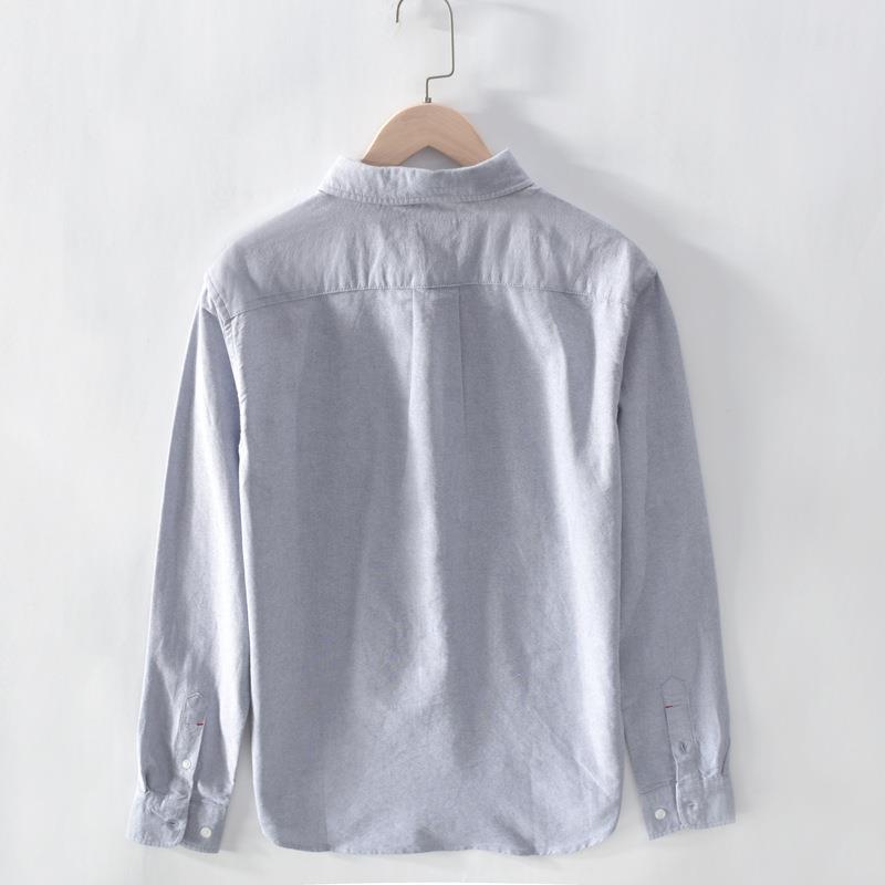 2シャツ 男性用 オックスフォード生地 綿100% 襟付き 無地 トップス 通勤着 普段使い 春秋[{"output":"・素材: 綿・素材機能: 通気性, 洗濯機洗い可, 吸湿性, 発散性・スタイル: カジュ...