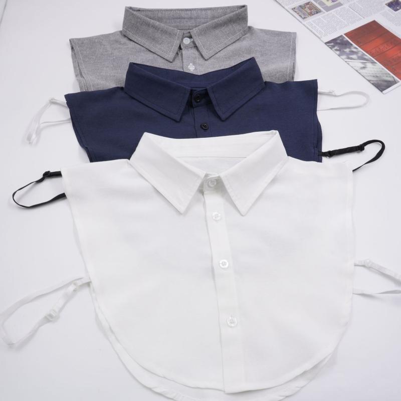 2シャツ 男性用 オックスフォード 無地 シンプル ビジネス フォーマル 付け襟 付き 着回し