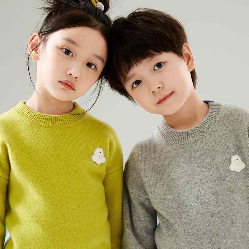 ニット キッズ 子供服 秋冬 男女兼用 トップス ウール セーター 丸首 防寒 普段使い かわいい