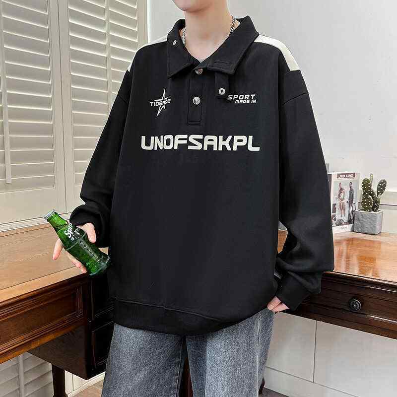 スウェット メンズ 春秋 ティーンエイジャー 男の子 POLOシャツ 大童 男装