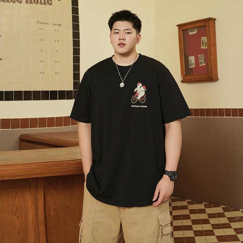 Tシャツ 男性用 大きいサイズ 半袖 コットン 接触冷感 ゆったり ラウンドネック カジュアル インナー 普段使い・スタイル: ベーシック・主な素材: 綿・柄: カートゥーン・フィット: ゆったり・ネックライン: クルーネック・袖丈: 半袖...