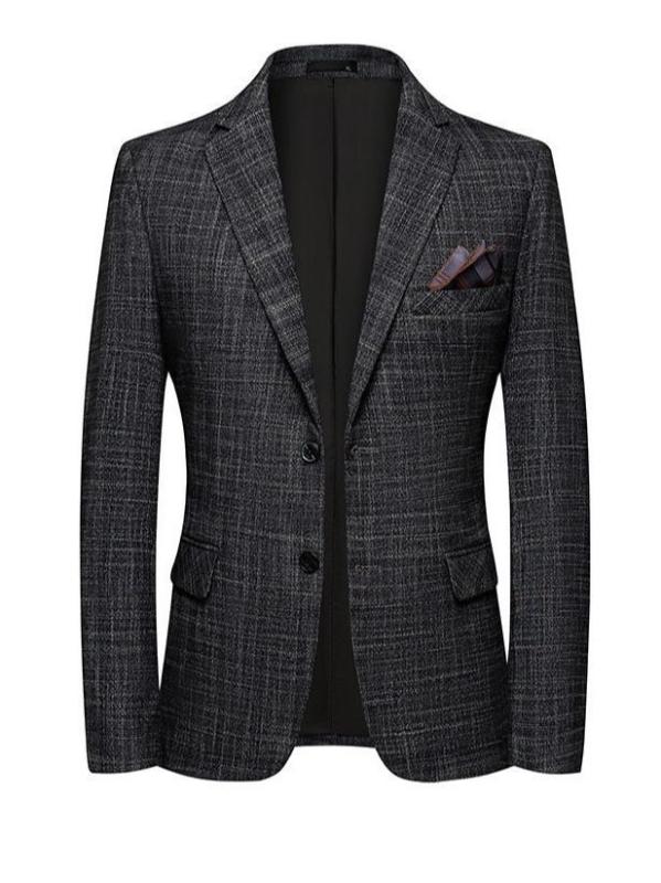 ジャケット メンズ 男性用 スリムフィット チェック柄 抗シワ 小さめサイズ 普段使い