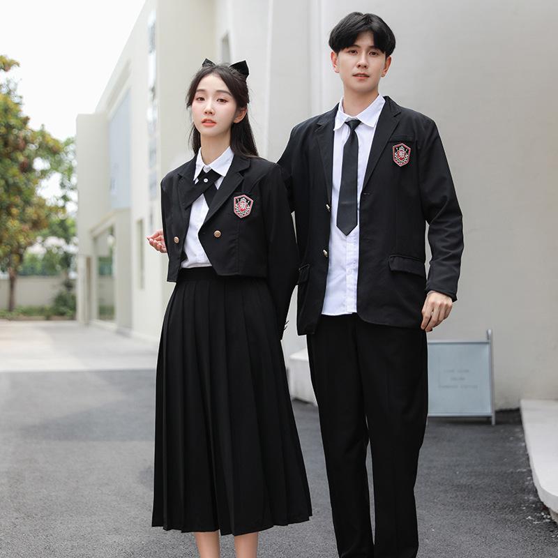 2制服 セットアップ スクールウェア 春夏 男女兼用 白シャツ 合唱 発表会 韓国風 高校生 大学生
