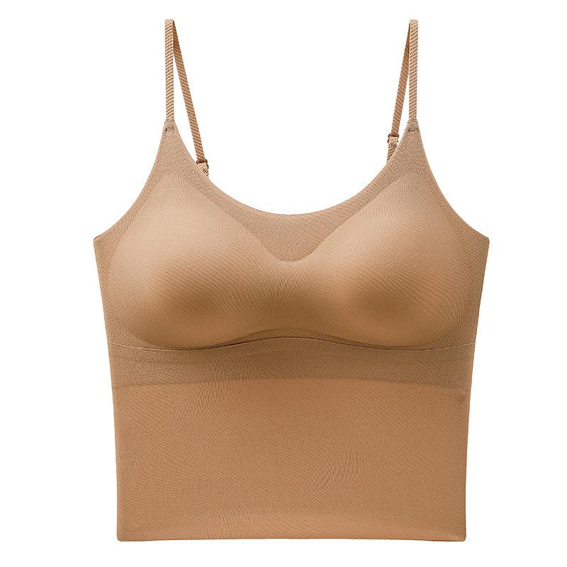 ブラキャミソール レディース インナーキャミソール 一体型 カップ付き 吸湿速乾 通気性 美背 快適