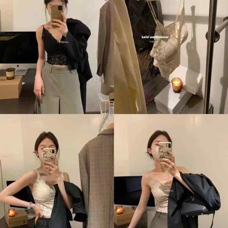 キャミソール レディース ランジェリー レース 接触冷感 柔らかい チューブトップ ブラトップ 肌着 インナー ストラップレス 締め付けない[ "・製品カテゴリ: ビスチェ／チューブトップ", "・機能: 寄せ...