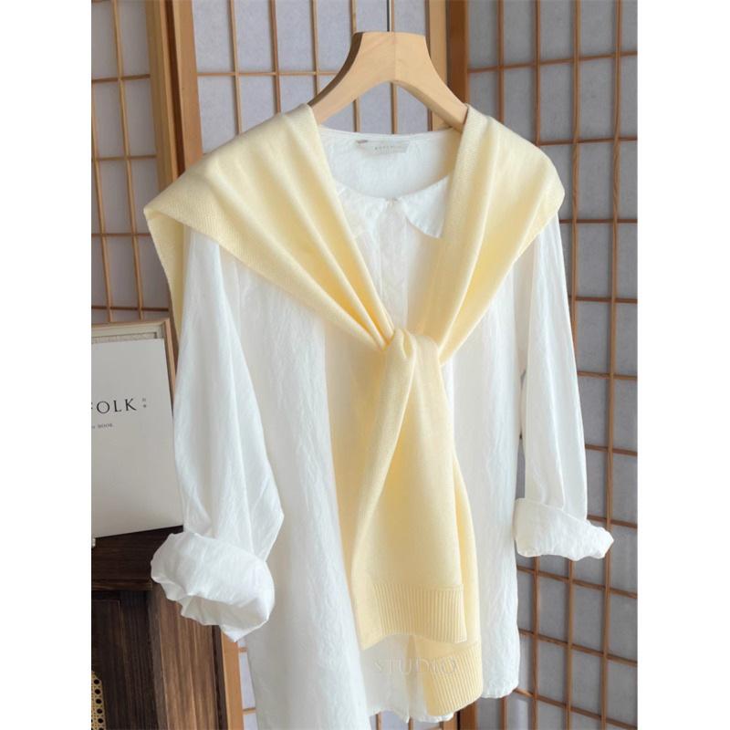 ショール レディース 春秋 薄手 ニット 無地 オフィス 冷房対策 紫外線対策 冷感 接触冷感 羽織もの 肩掛け 冷房対策