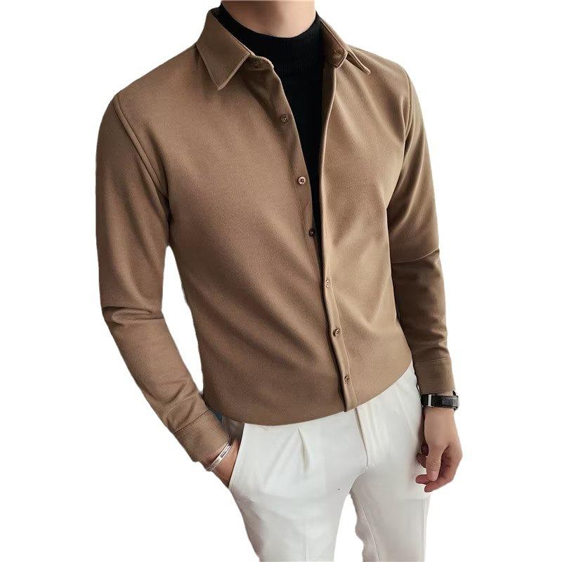 シャツ メンズ アウター 高級感 テーラード ビジネス カジュアル 男性用 ショート丈 ジャケット 春秋 スマート おしゃれ・素材: 化繊混紡・材质功能: 免烫, その他・スタイル: 軽熟カジュアル・淘货类别: 青春流行（18-24歳）・款...