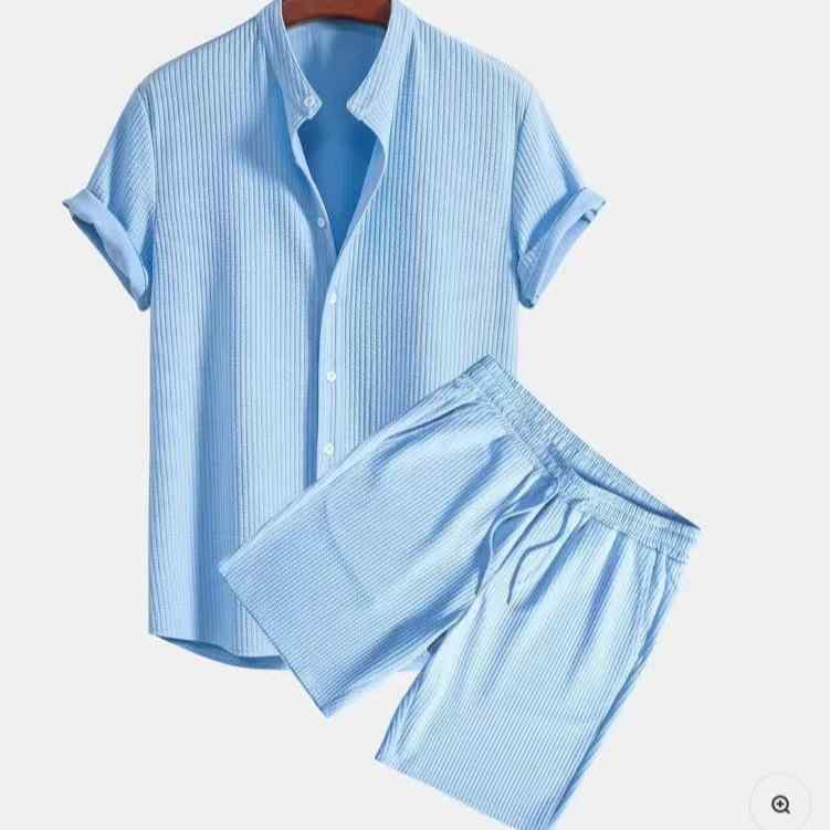 シャツ メンズ 男性用 半袖 無地 部屋着 普段使い 通勤用 トップス セットアップ 綿 麻 リネン 涼しい 快適 吸湿速乾 伸縮性 軽量 カジュアル