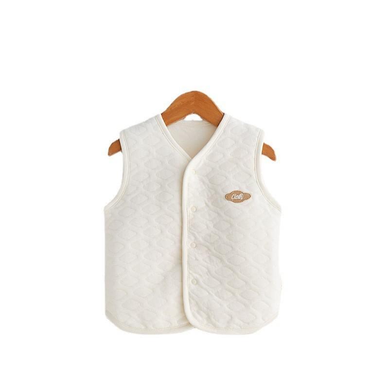 ベビー服 赤ちゃん用 あったかベスト 秋冬用 コットン 柔らか 背心 スリーパー 部屋着