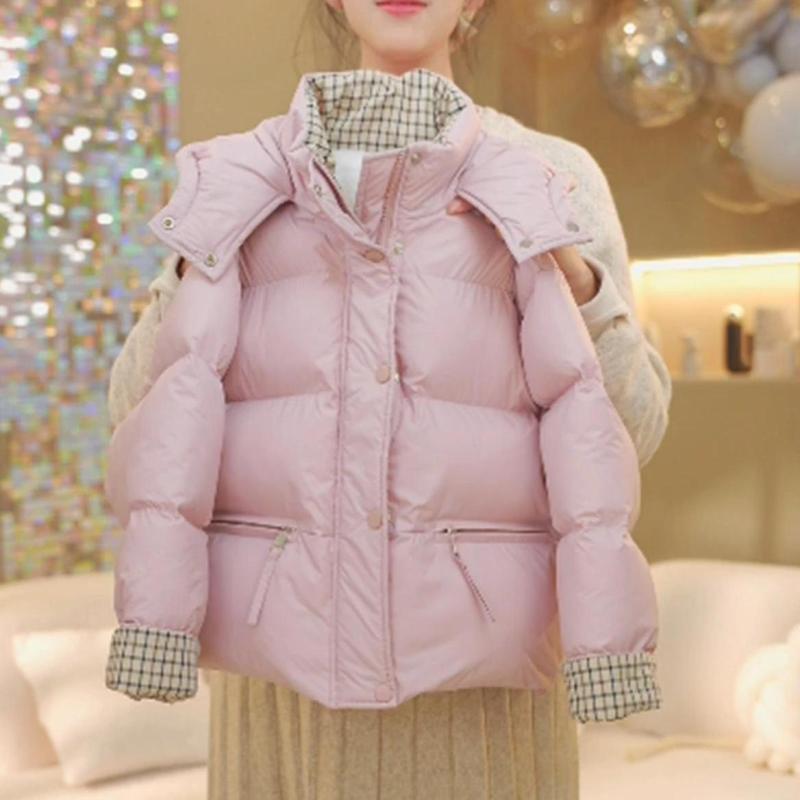 ダウンジャケット ガールズ 中綿入り キッズ 配色 アウター 中綿 ジャケット 防寒 フェイクレザー 秋冬・スタイル: 韩版・適合年齢: 中大童(8歳以上、140cm以上)・適合季節: 冬季, 秋季・生地加工: 柔らかく加工・詰め物: ポリ...