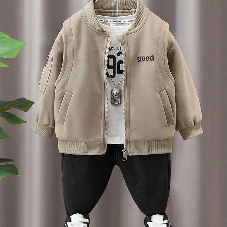 ジャケット 子供 男の子 春秋 アウター ベビー キッズ 開襟 野球服 スプリングコート ボーイズ おしゃれ