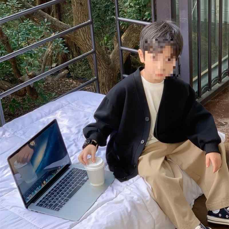 ジャケット キッズ 子供 男の子 春夏 韓国風 カーディガン 上着 ボーイズ