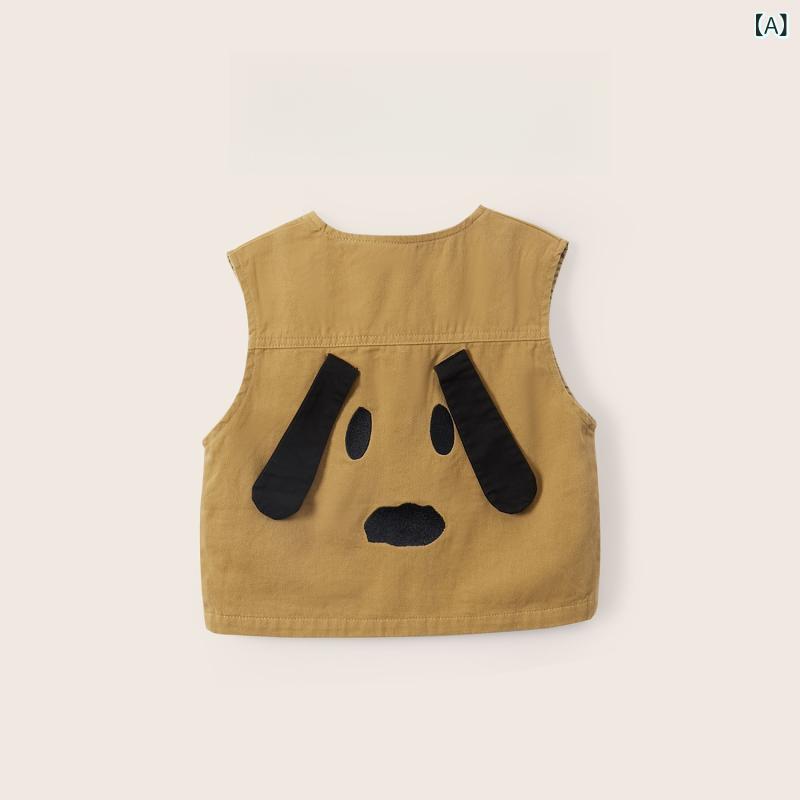 ベスト 子供服 春秋 トップス 女の子 ベビー キッズ カジュアル ベスト 薄手 小学生 幼稚園 保育園 普段着 かわいい・性別: 男女兼用・スタイル: カジュアル・対象年齢: 1～3歳 (80～100cm)・主な素材: 綿50%・安全等級...