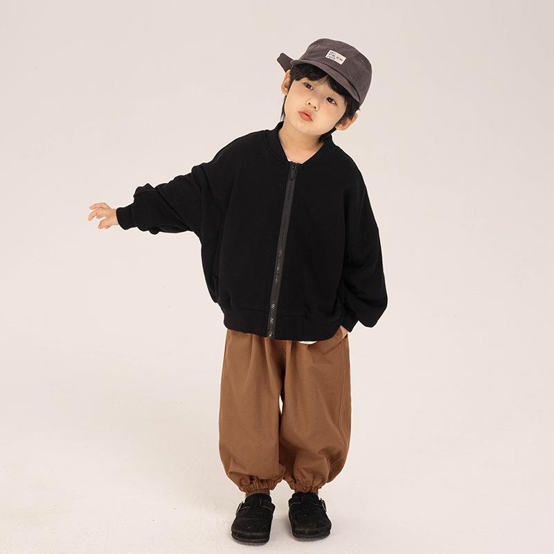 2ジャケット 男児 キッズ 春秋 韓国風 子供服 春物 野球服 ベビー カーディガン トップス ジップアップ アウター