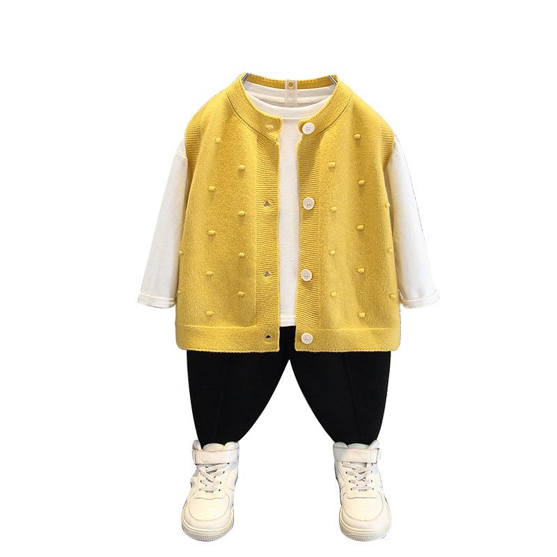 ニットベスト キッズ 子供服 春秋 無地 かわいい ベスト 上着 ベビー 春 カーディガン 普段使い・性別: 男・スタイル: 韩版・適合年齢: 中小童(3~8歳、100~140cm)・適合シーズン: 春秋、春季、秋季・生地加工: 柔らかく処...