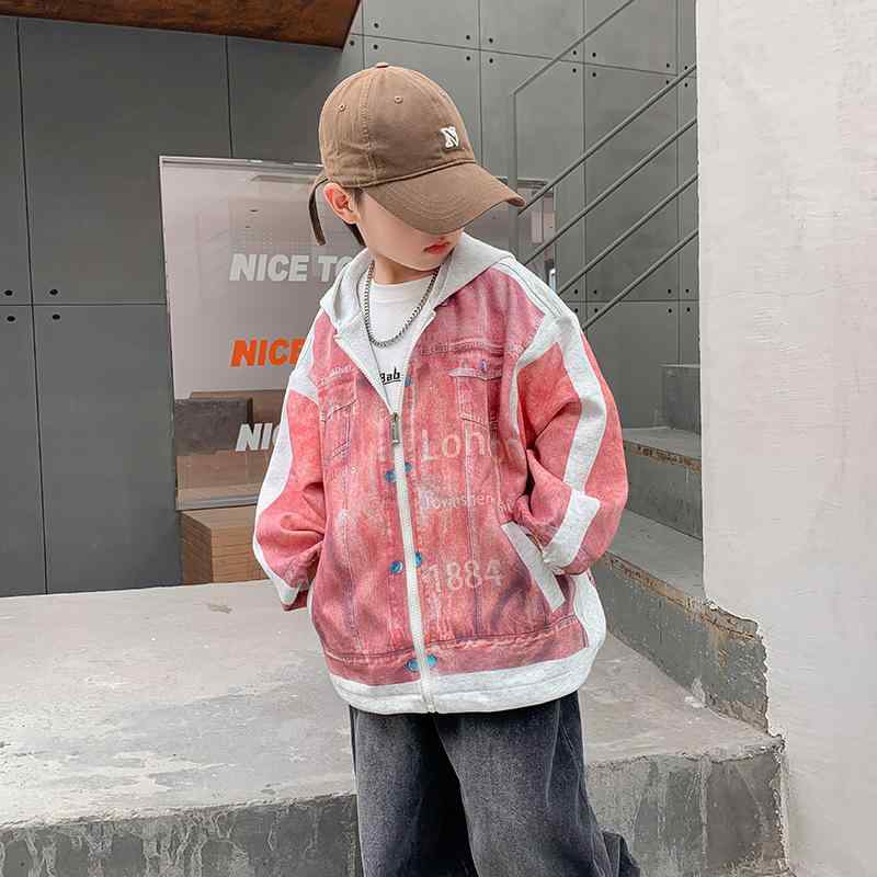 キッズ アウター 秋冬 子供服 3D デジタルプリント パーカー 中 বড় キッズ 前開き カーディガン スウェット