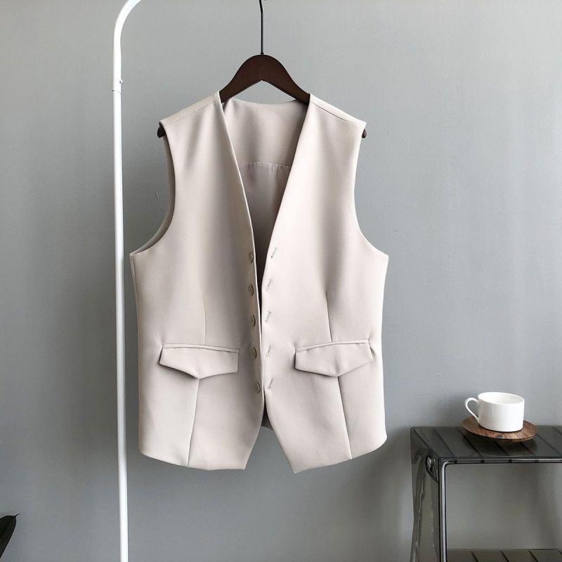 ベスト レディース 大きいサイズ 薄手 英国風 アウター スーツ ベスト チョッキ ノースリーブ トップス 春夏・スタイル: 都市風・ネックライン: V字領・素材: ポリエステル・カラー展開: ブラック・サイズ展開: S, M, L・柄: ...