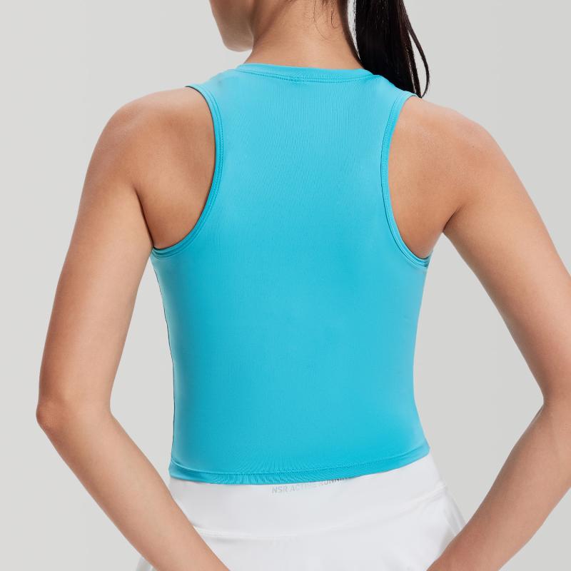 ヨガウェア レディース 速乾 ノースリーブ トップス 揺れにくい スポーツブラ 接触冷感 トレーニング ランニング フィットネス・対象: 若者・機能: 速乾・素材: 錦綸・サイズ: S, M, L, XL, XXL・フィット: 修身・胸パッ...