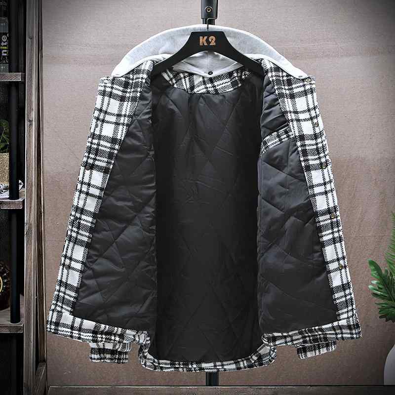 ジャケット メンズ 男性用 秋冬 加綿 フード付き 中綿入り パン服 アウター 大童 トレンド スタイリッシュ 防寒 暖かい
