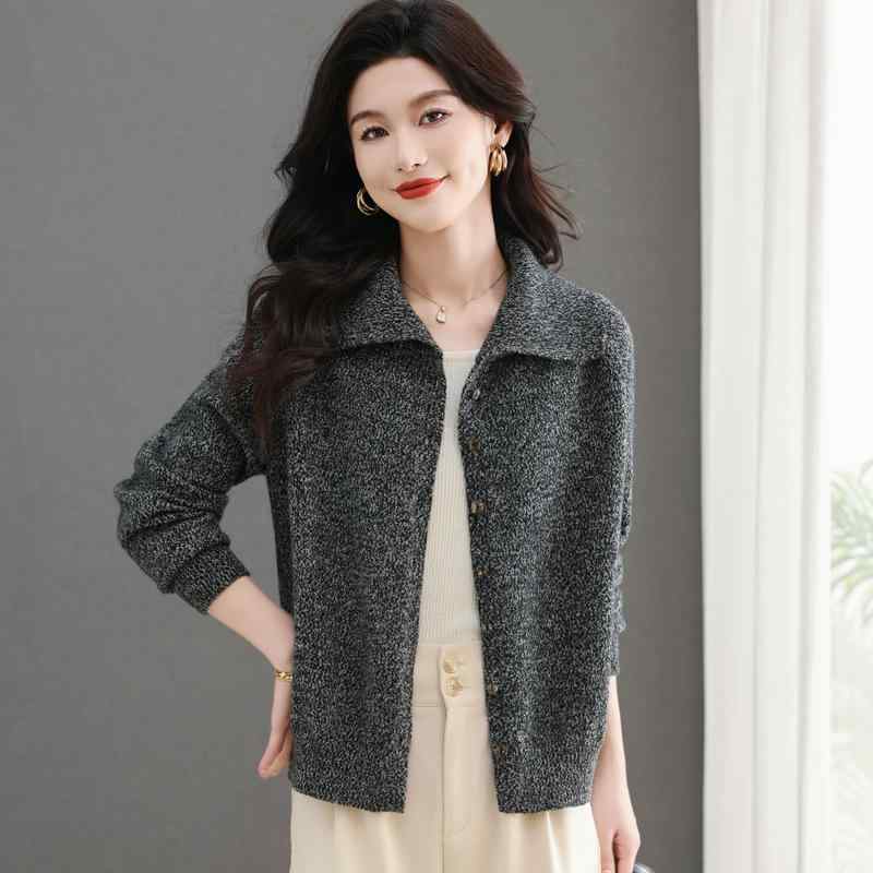 ニット レディース 婦人服 カーディガン トップス ショート丈 Vネック デザイン 長袖 春秋 羽織り アウター 普段使い