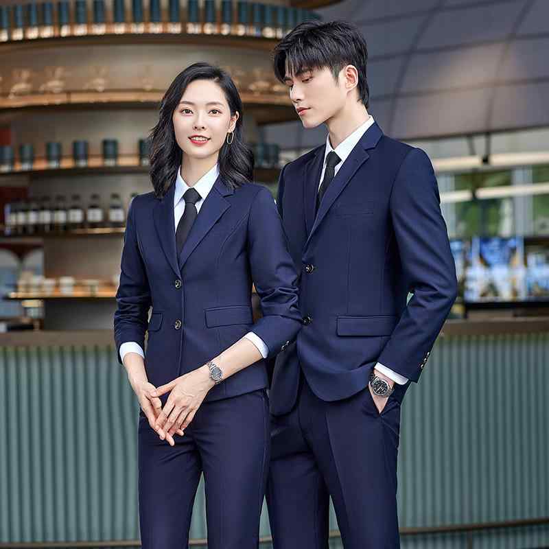 作業着 ビジネス フォーマル 韓国 スリム 豪華感 面接 ホテル 物件 管理 男女兼用