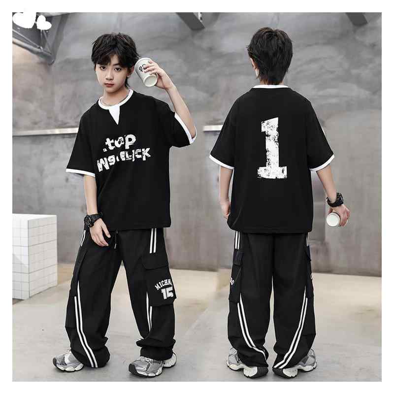 子供服 半袖Tシャツ セットアップ 夏 中大童 男の子 2点セット