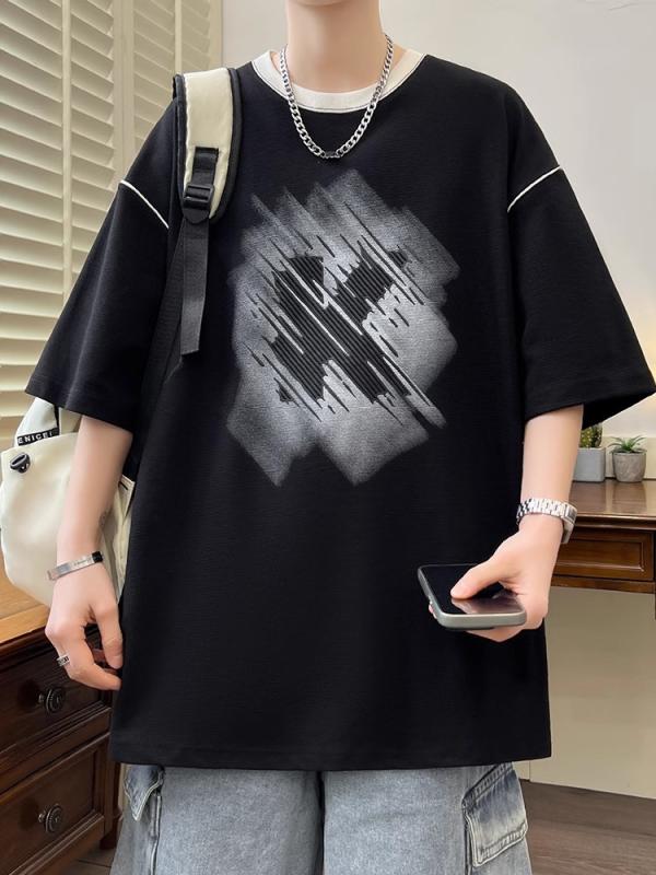 Tシャツ 男の子 キッズ ジュニア 子供服 半袖 トップス カットソー ゆったり ドロップショルダー