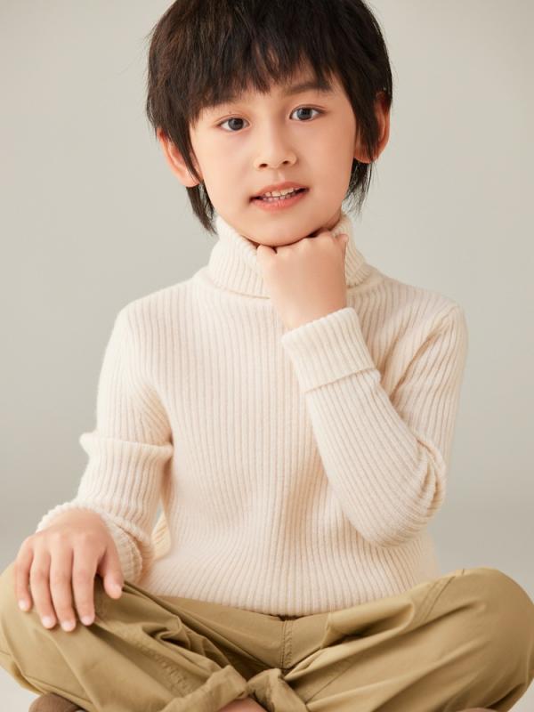 ニット キッズ 秋冬 子供服 男女兼用 ウール セーター トップス インナー ハイネック 小学生 中学生 高学年 伸縮性 暖かい かわいい・適用性別: 男女兼用・生地の加工: 柔らかい加工・スタイル: 韓国版・対象年齢: 中高学年 (8歳以...