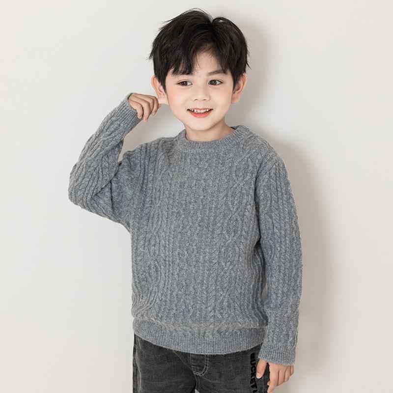 2子供服 セーター 男の子用 メリノウール 100% ニット 厚手 ケーブル編み ゆったり あったか 秋冬
