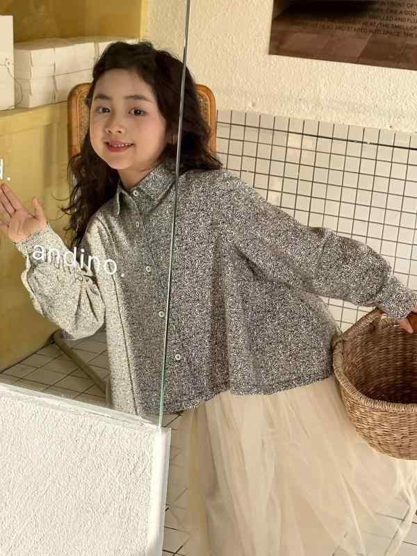 シャツ キッズ 長袖 春秋 子供服 韓国風 おしゃれ かわいい カジュアル 中学生 大学生 高校生 通学 普段使い 襟付き トップス