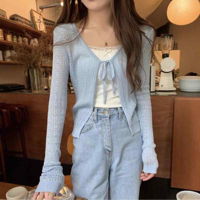 カーディガン レディース 春夏 薄手 ニット 接触冷感 サマーカーディガン トップス 冷房対策 UVカット 紫外線対策 羽織り