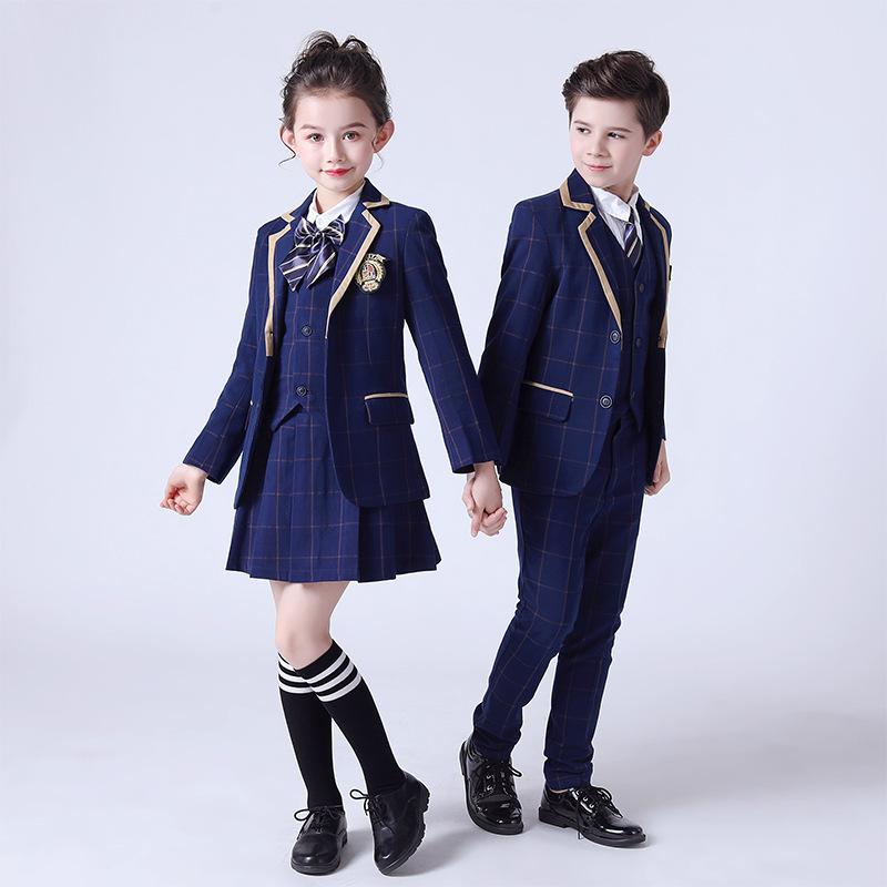 2小学生 校服 幼稚園 園服 スクールウェア 春秋物 フォーマル 男の子 女の子 スーツ 子供 制服 セットアップ イングリッシュスタイル
