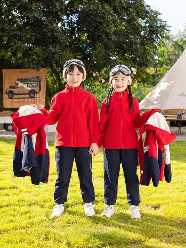 キッズ スクールウェア 上下セット 秋冬用 幼稚園 小学生 制服 全クラス お揃い 3点 5点セット 防寒