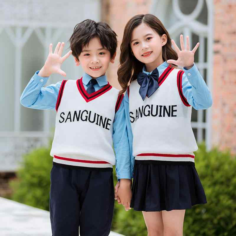 幼稚園 制服 春秋 ニット 子供服 スクール風 小学生 校服 秋冬 韓国