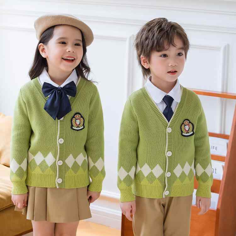 2スクールユニフォーム 小学生 ニットベスト 3点セット 秋冬着 子供 幼稚園 制服